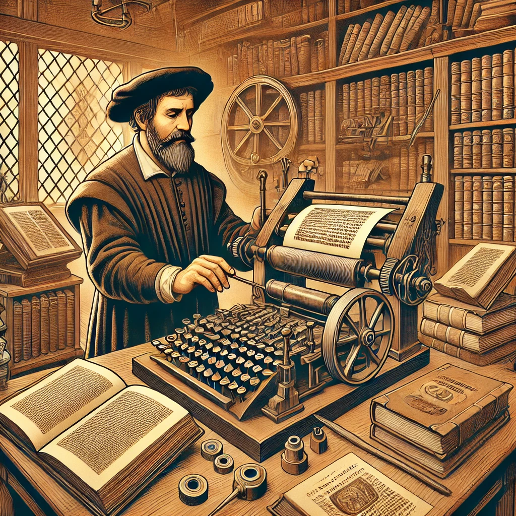 Kisah di Balik Penemuan Mesin Cetak oleh Gutenberg